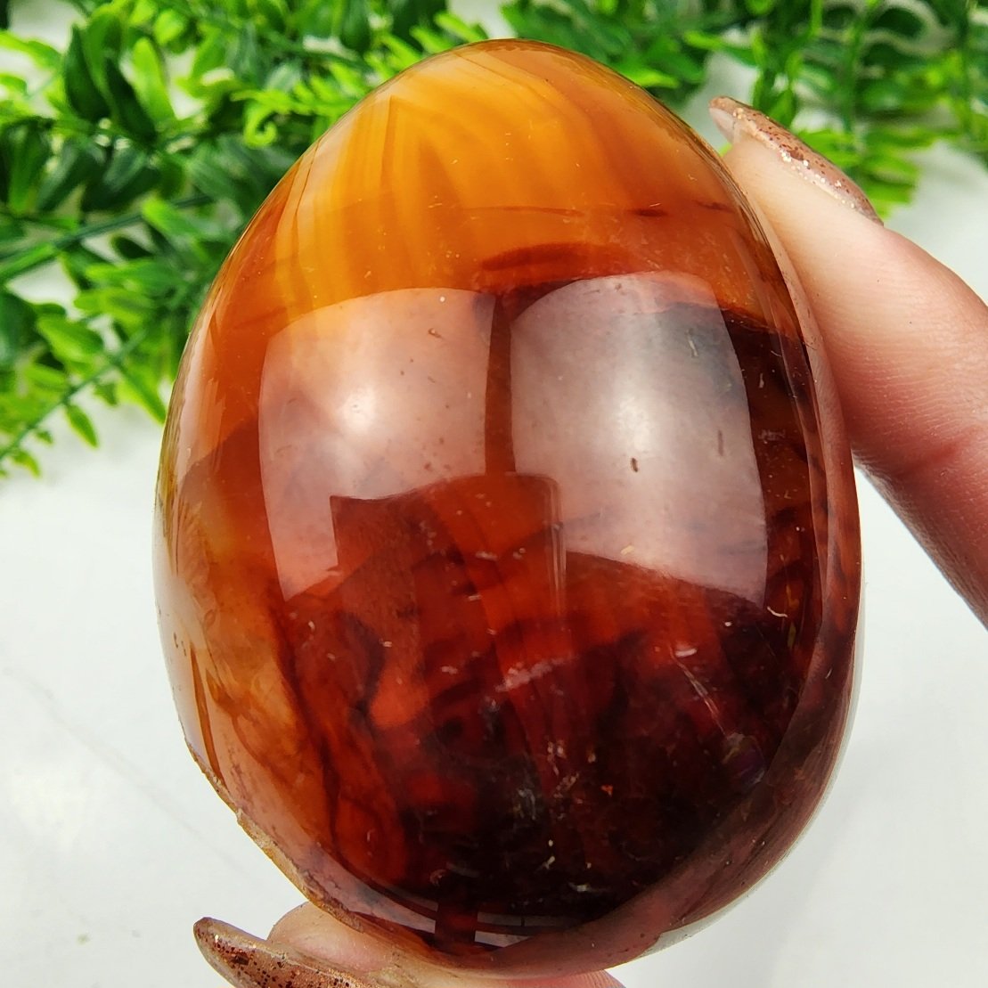 Carnelian Agate Egg | Madagascar | SiO2 | Polished Carnelian Agate Egg ...