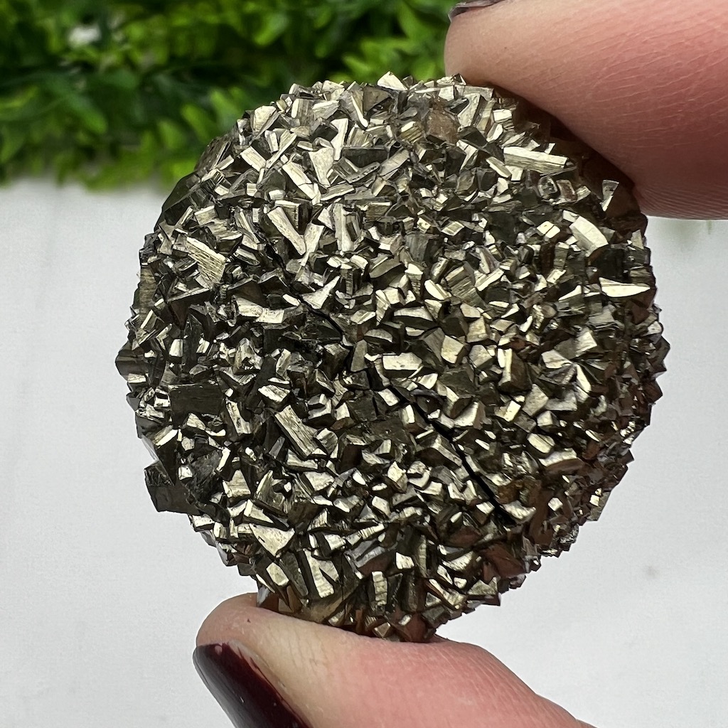 Pyrite Ball | China | CaF2 | Pyrite Ball Specimen - Virgo Gems