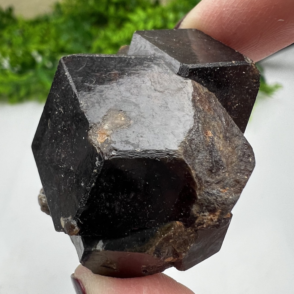 Black Garnet on Matrix | Mali | Fe3Al2Si3O12 | Garnet Specimen - Virgo Gems