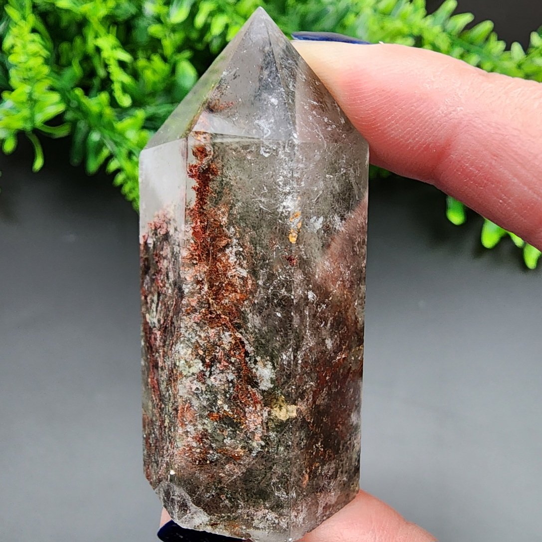 Garden Quartz "Lodolite" Tower | Brazil | SiO2 | Polished Garden Quartz ...