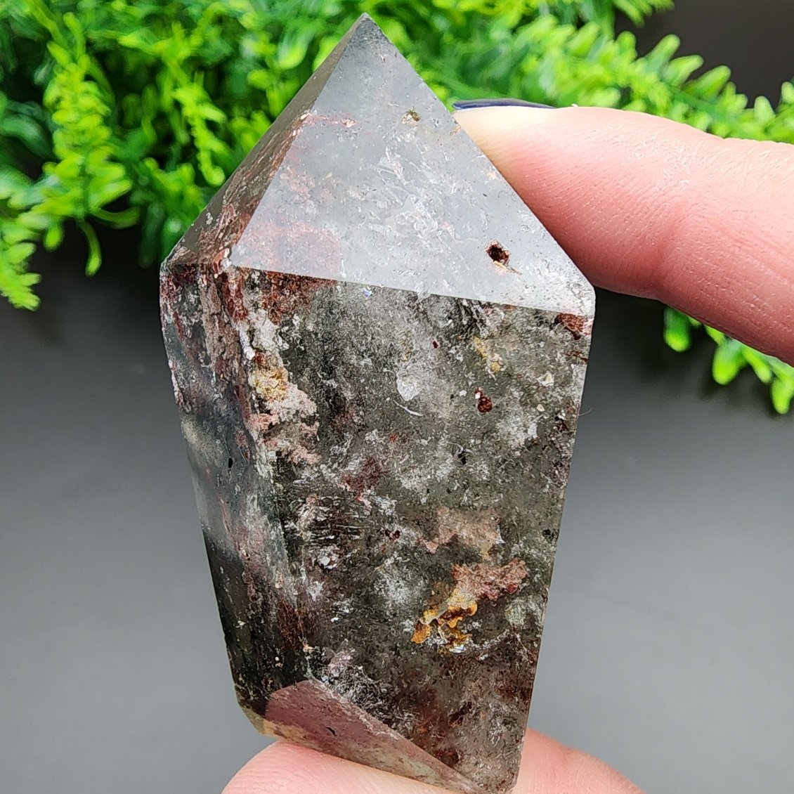 Garden Quartz "Lodolite" Tower | Brazil | SiO2 | Polished Garden Quartz ...