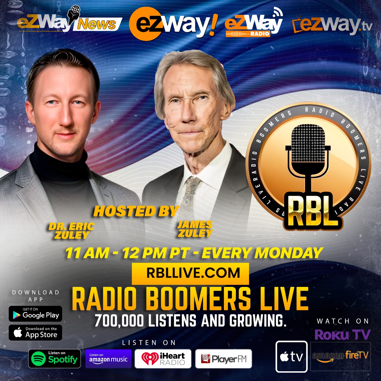 RBL – James & Dr. Eric Zuley 04-28-2025 TV Episode – eZWay News