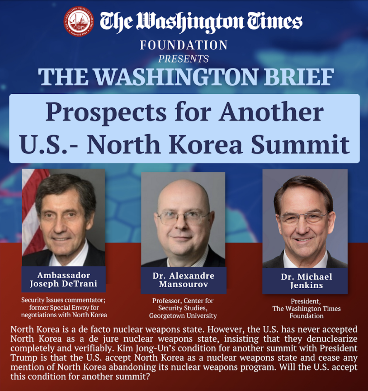 The Washington Brief Webcast coming soon to eZWay TV – eZWay News