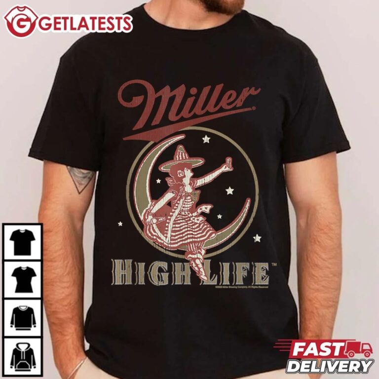 Miller High Life Moon Vintage Logo T-Shirt