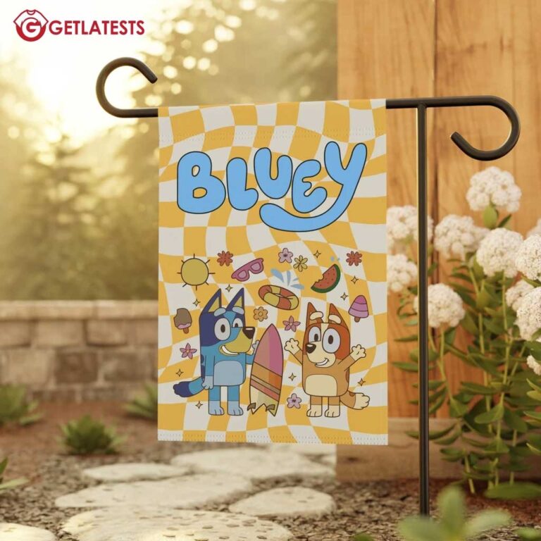 Bluey Heeler Dog Summer Outdoor Flag