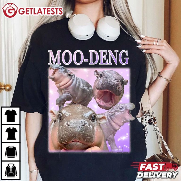 Moo Deng The Famous Baby Pygmy Hippo Moo Deng T-Shirt