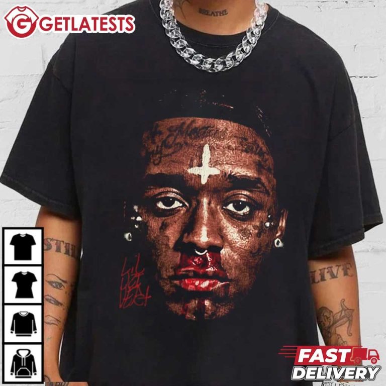 Lil Uzi Vert Face Rapper 90s Music T-Shirt