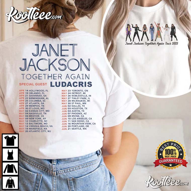 Janet Jackson Together Again Tour 2023 Merch T-Shirt
