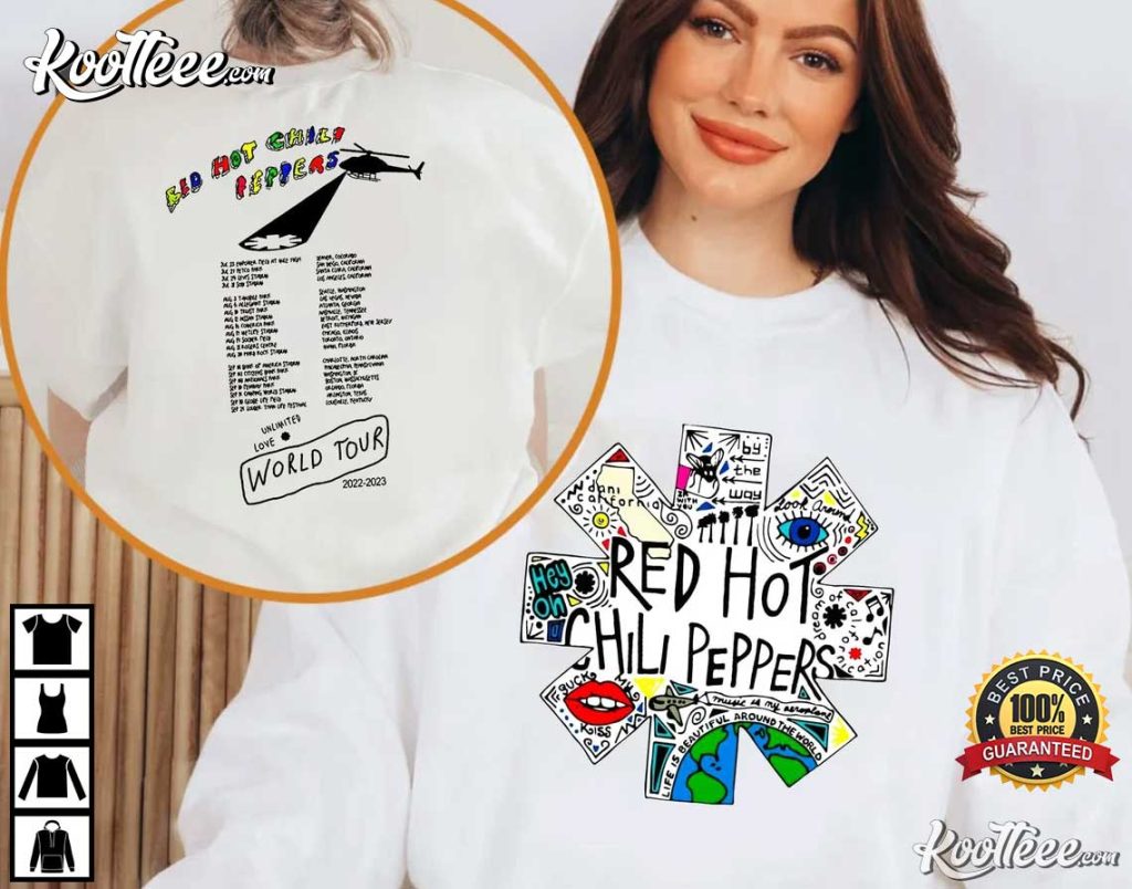Red Hot Chili Peppers Unlimited Love World Tour Merch T-Shirt