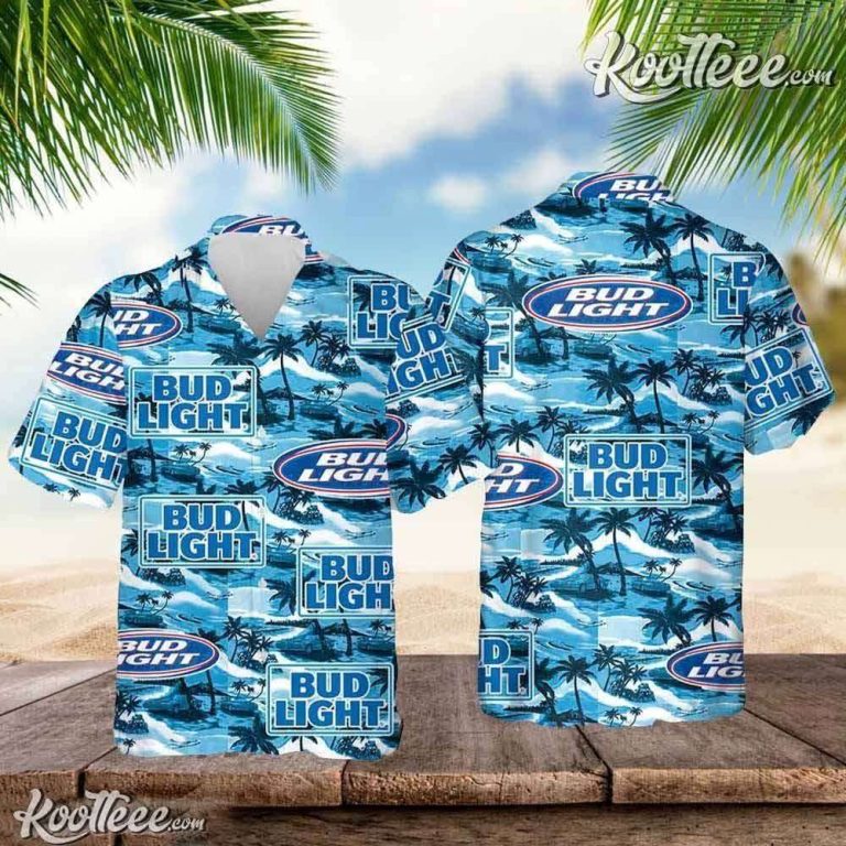 Vintage Bud Light Summer Vibes Hawaiian Shorts