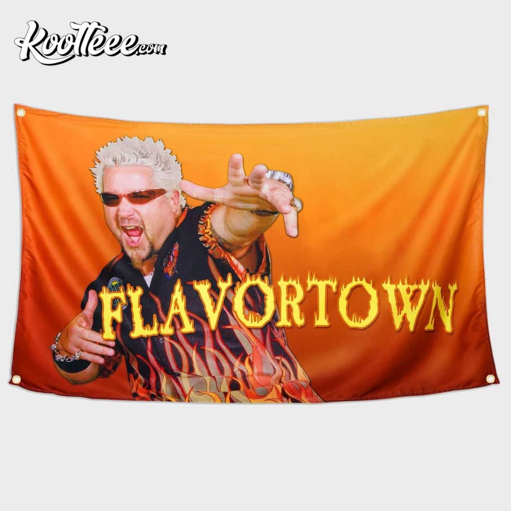 Flavortown Frat Man Cave Flag Funny Tapestry Flag