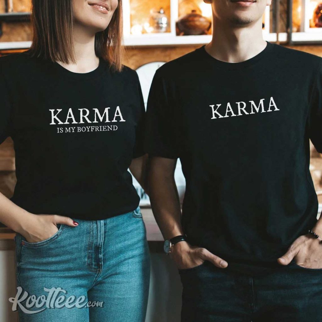 Karma Is My Boyfriend Swifties Merch Couples Shirts