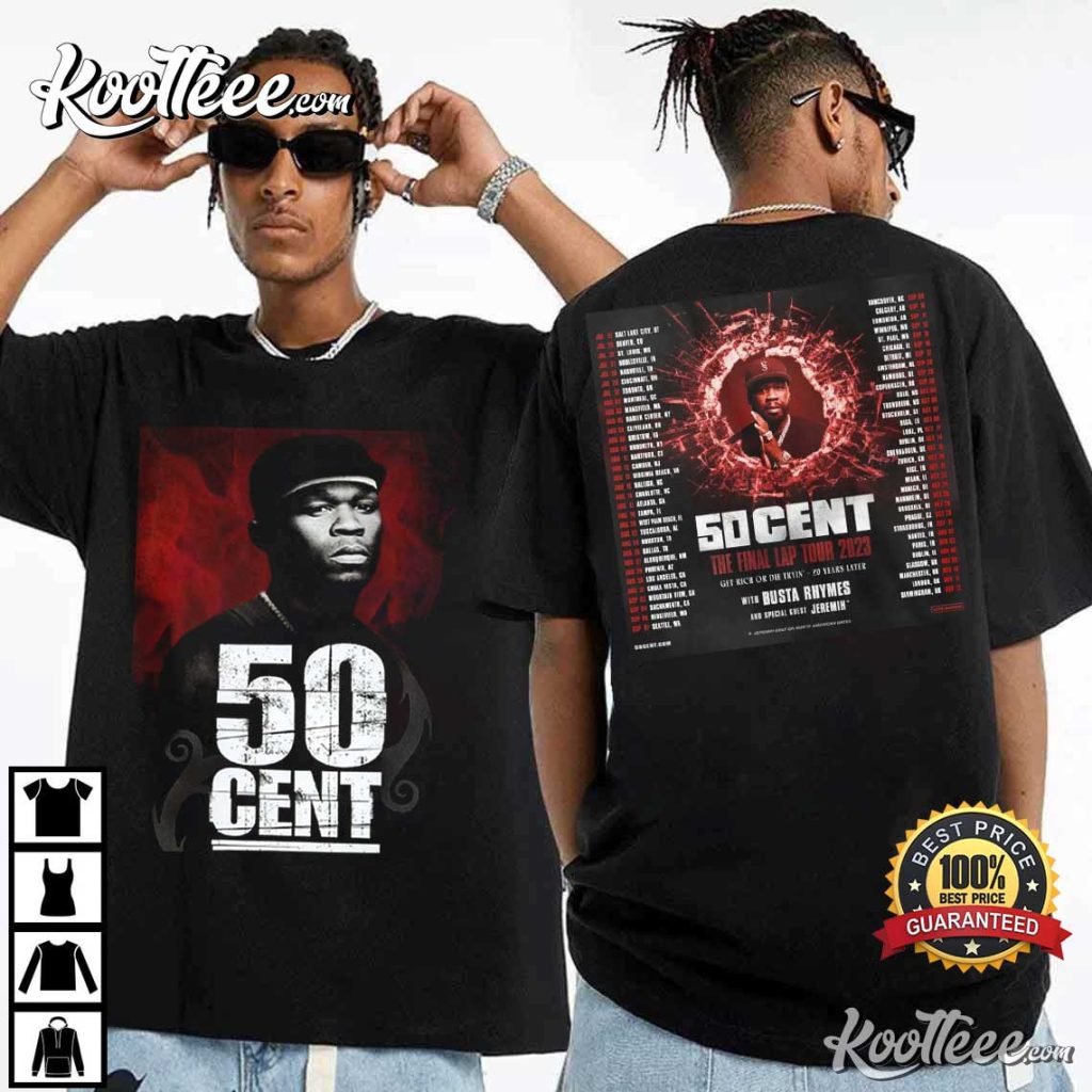 50 Cent The Final Lap Tour 2023 Gift For Fan T-Shirt - Koolteee ...