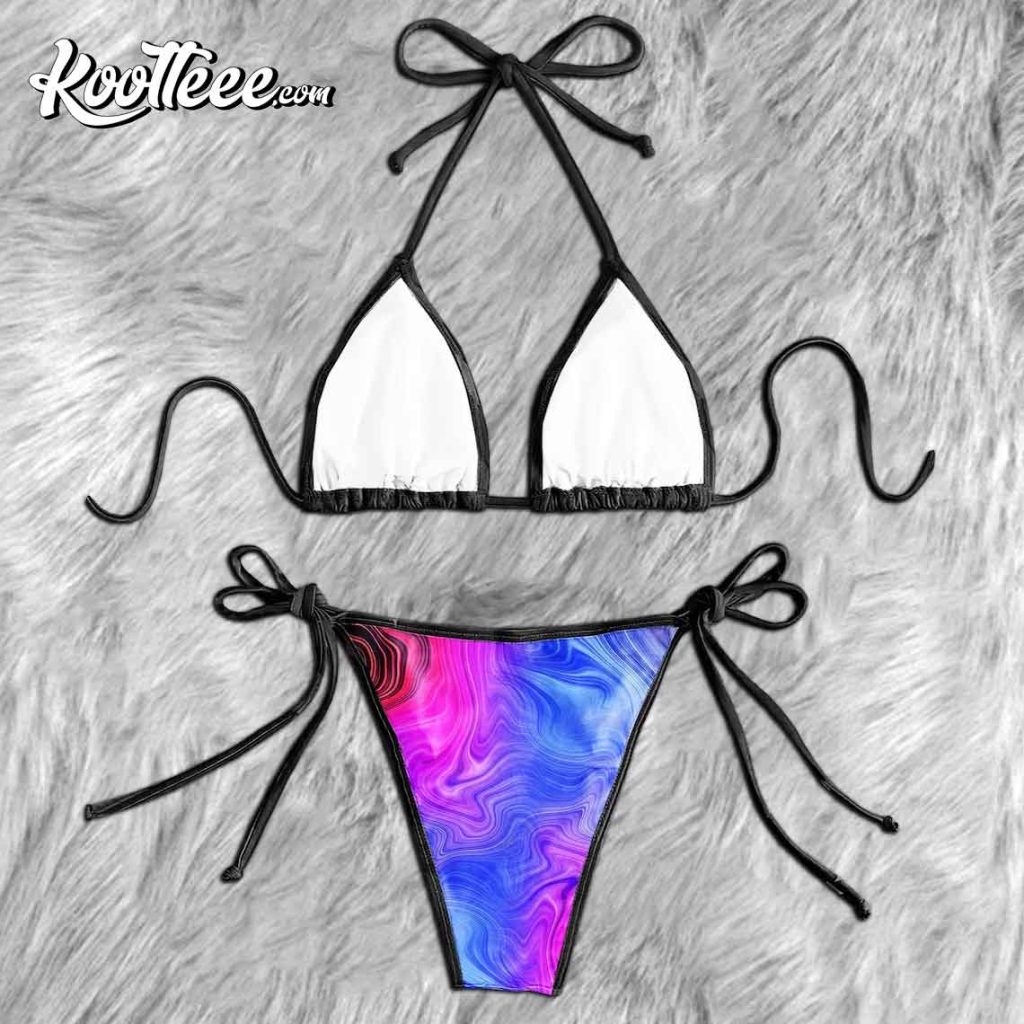 Galaxy Emo Skull Micro Triangle Bikini Swimsuit