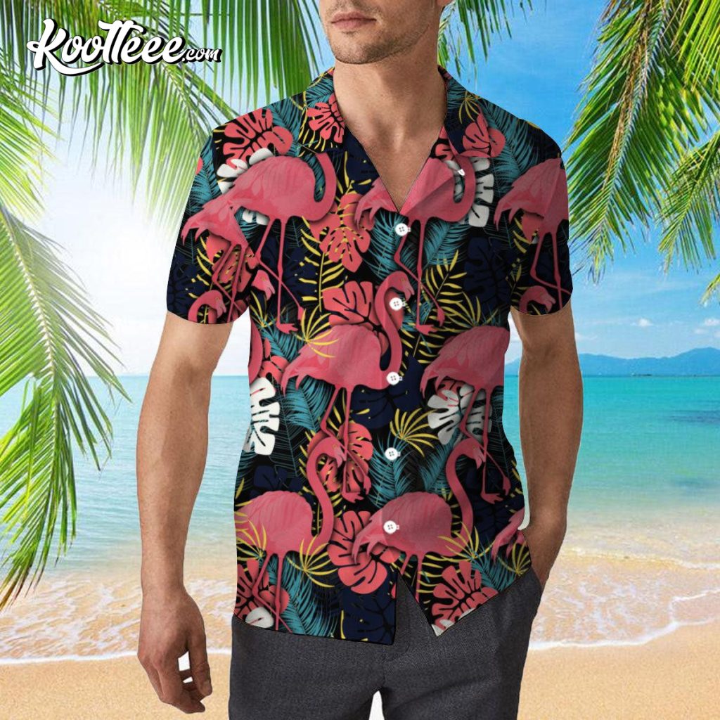 Flamingo Trendy Hawaiian Shirt