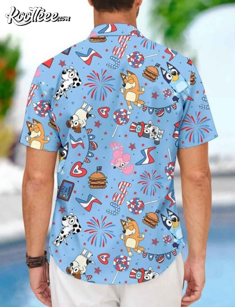 Bluey National Day July 4 Hawaiian Shirt