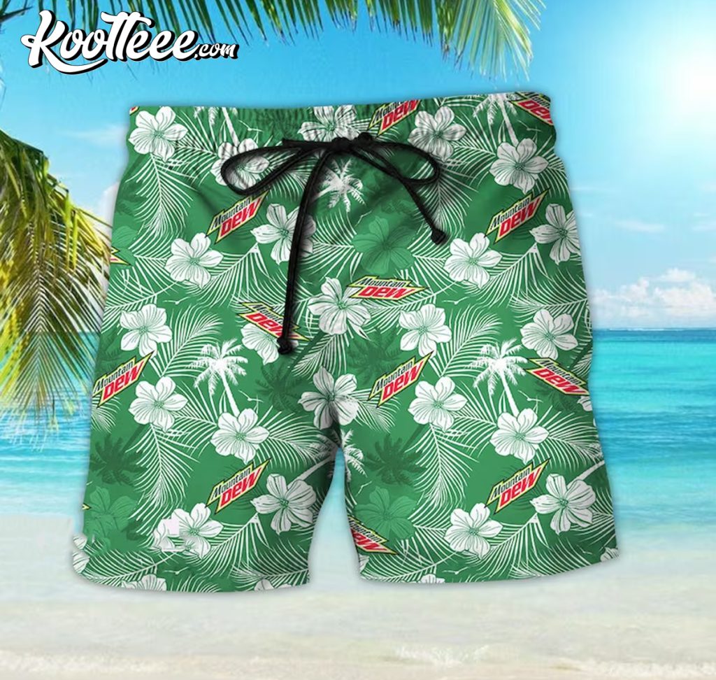 Mountain Dew Hawaiian Shirt And Shorts