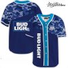 Cool Bud Light Camouflage Baseball Jerrsey