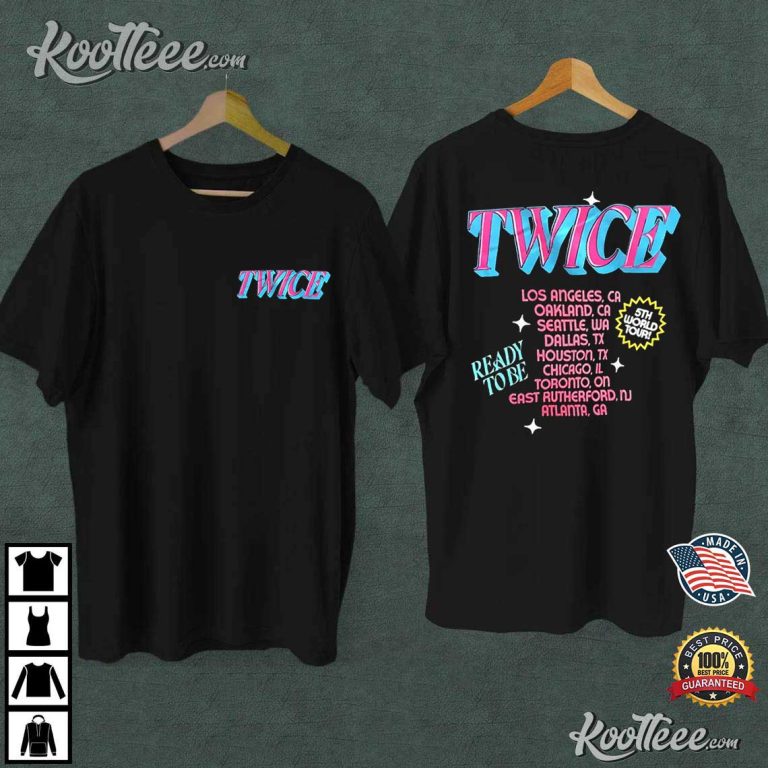 Twice Ready To Be Tour 2023 5th World Tour T-shirt