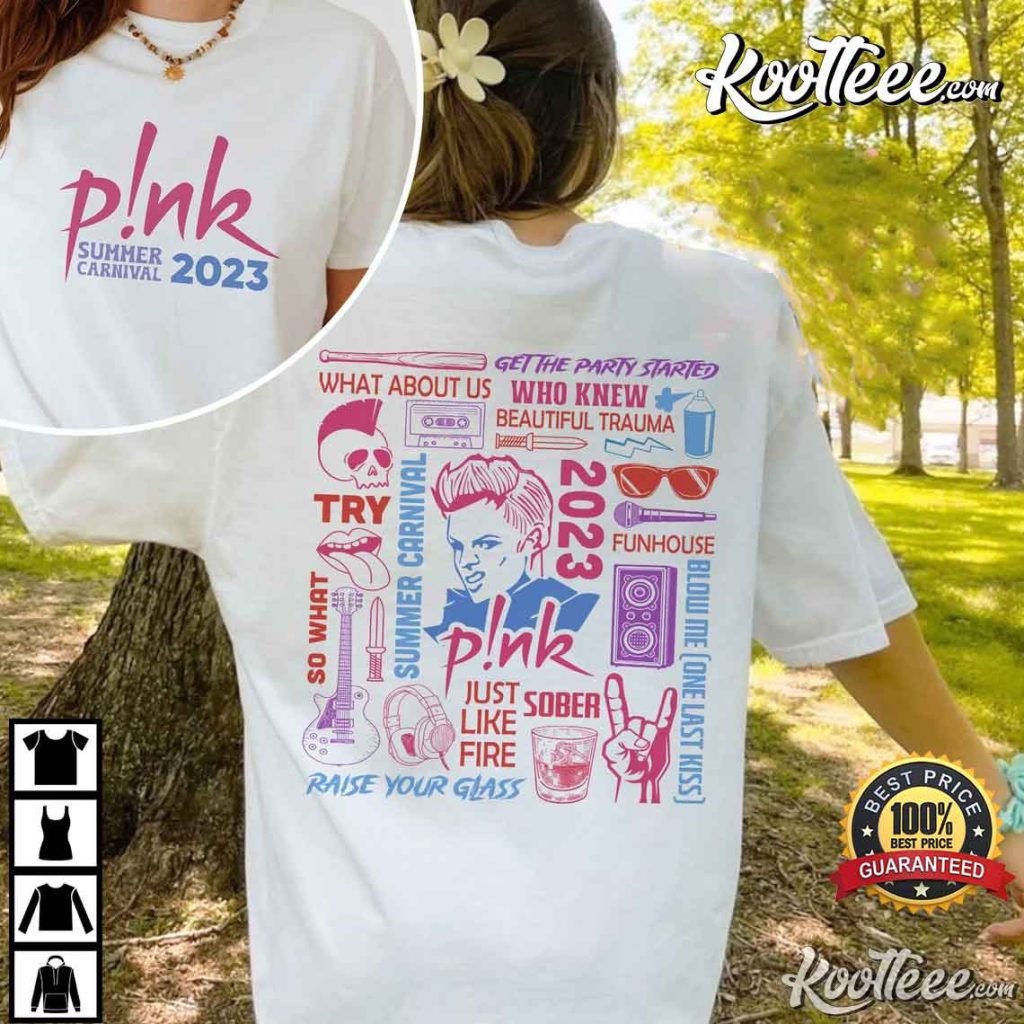 P!nk Singer Summer Carnival 2023 Tour T-Shirt