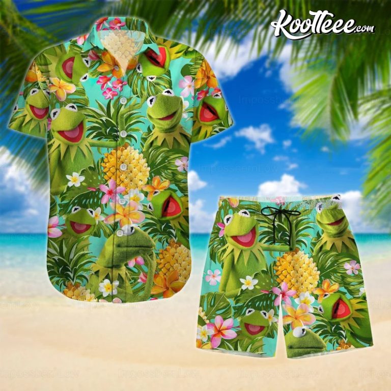 The Muppets Kermit The Frog Hawaiian Shirt And Shorts
