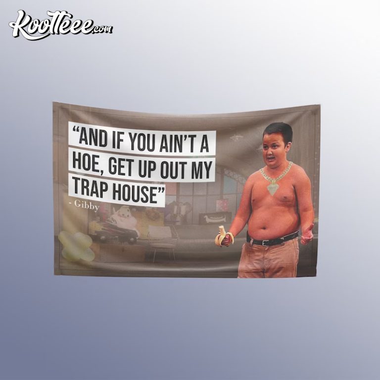 Gibby Meme Get Up Out My Trap House Wall Decor Tapestry