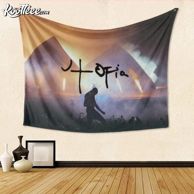 Travis Scott Utopia Pyramids Wall Tapestry
