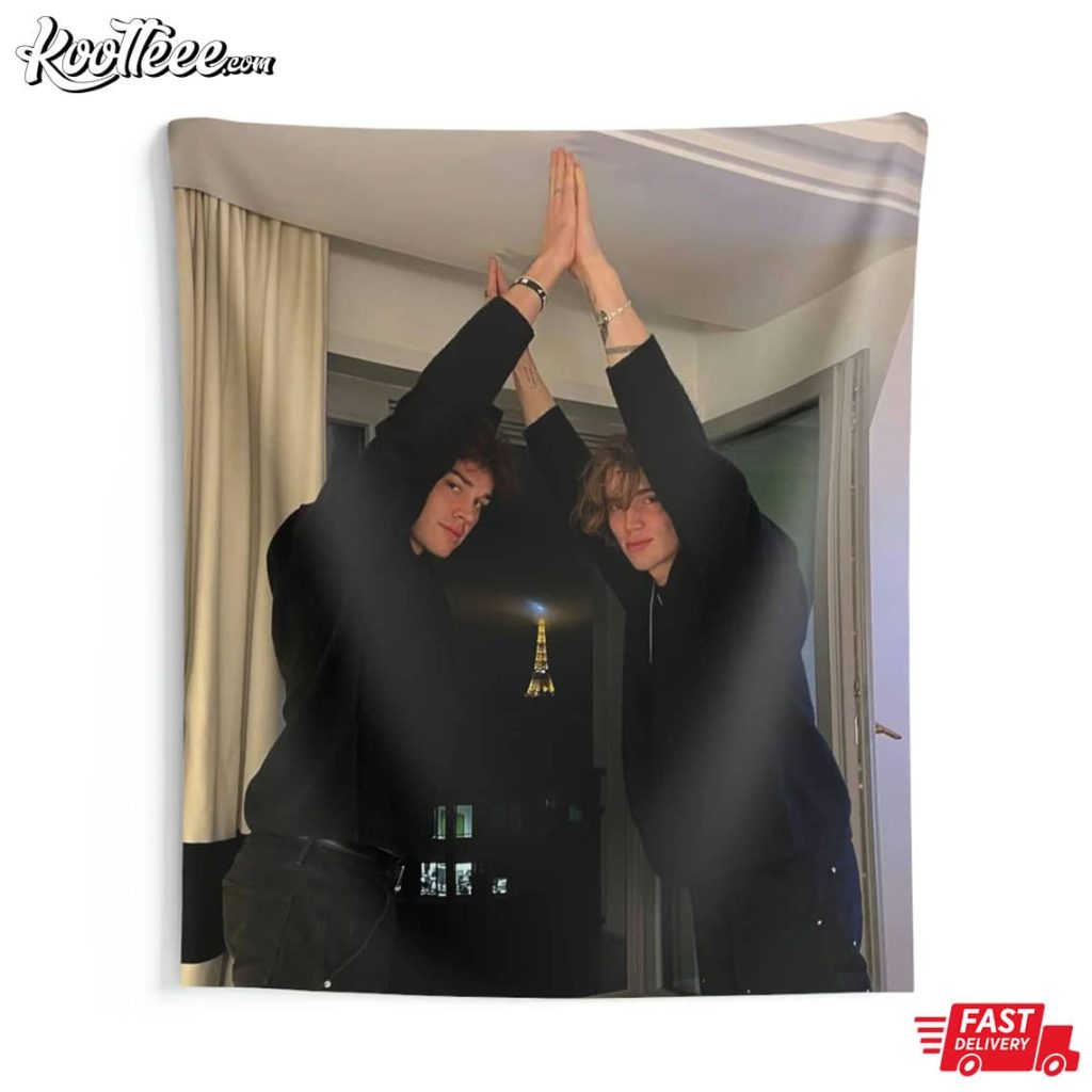 Noah Beck And Vinnie Hacker Instagram Picture Wall Tapestry