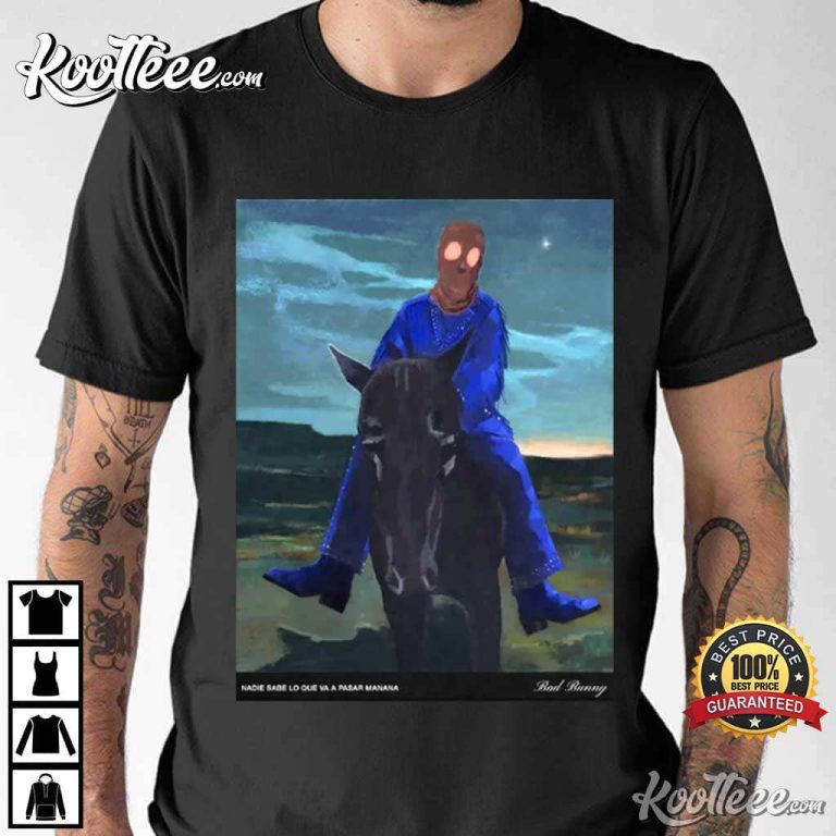 Bad Bunny Nadie Sabe Night Rider T-Shirt