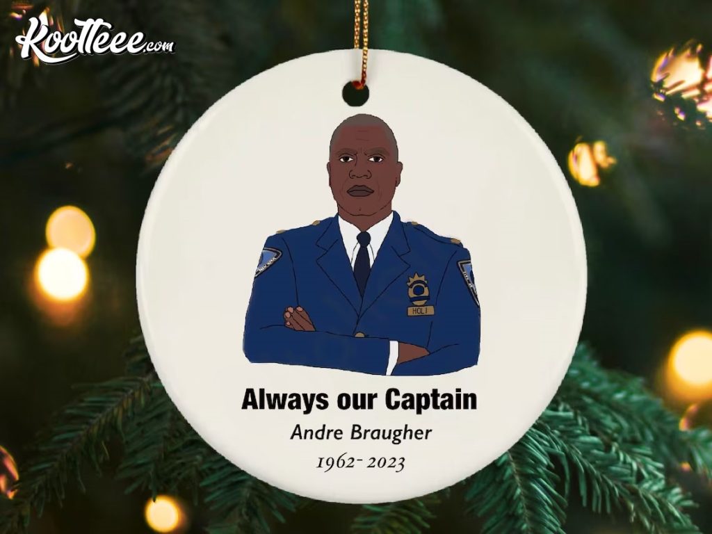 RIP Andre Braugher Brooklyn Nine Christmas Ornament
