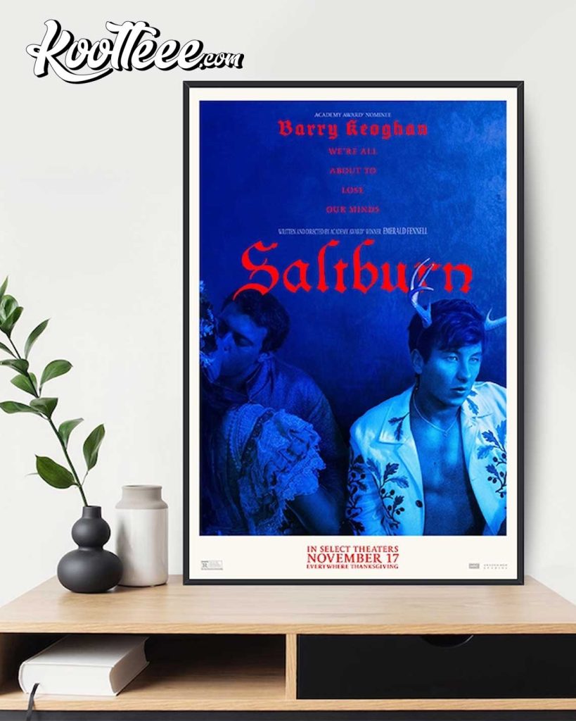 Saltburn 2023 Black Comedy Poster