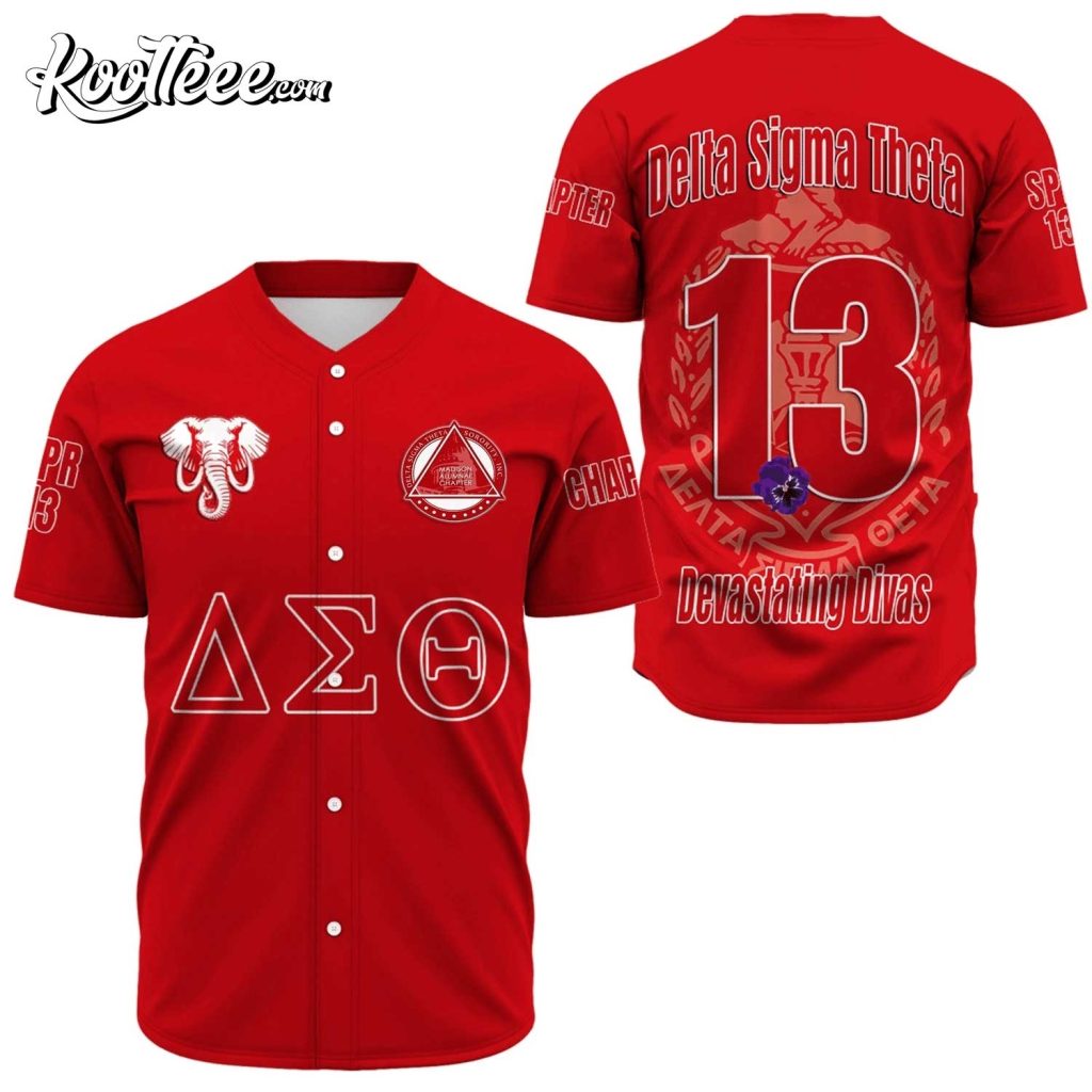 Madison Alumnae Chapter Delta Sigma Theta Baseball Jersey