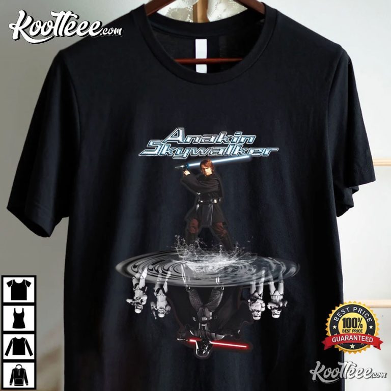 Anakin Skywalker Water Reflection Darth Vader Star Wars T-Shirt