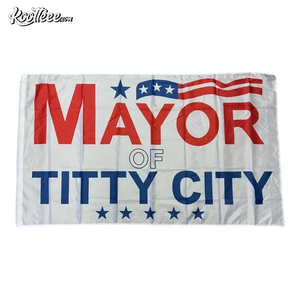 Mayor Of Titty City American Flag
