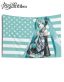 Hatsune Miku Vocaloid American Flag Wall Tapestry