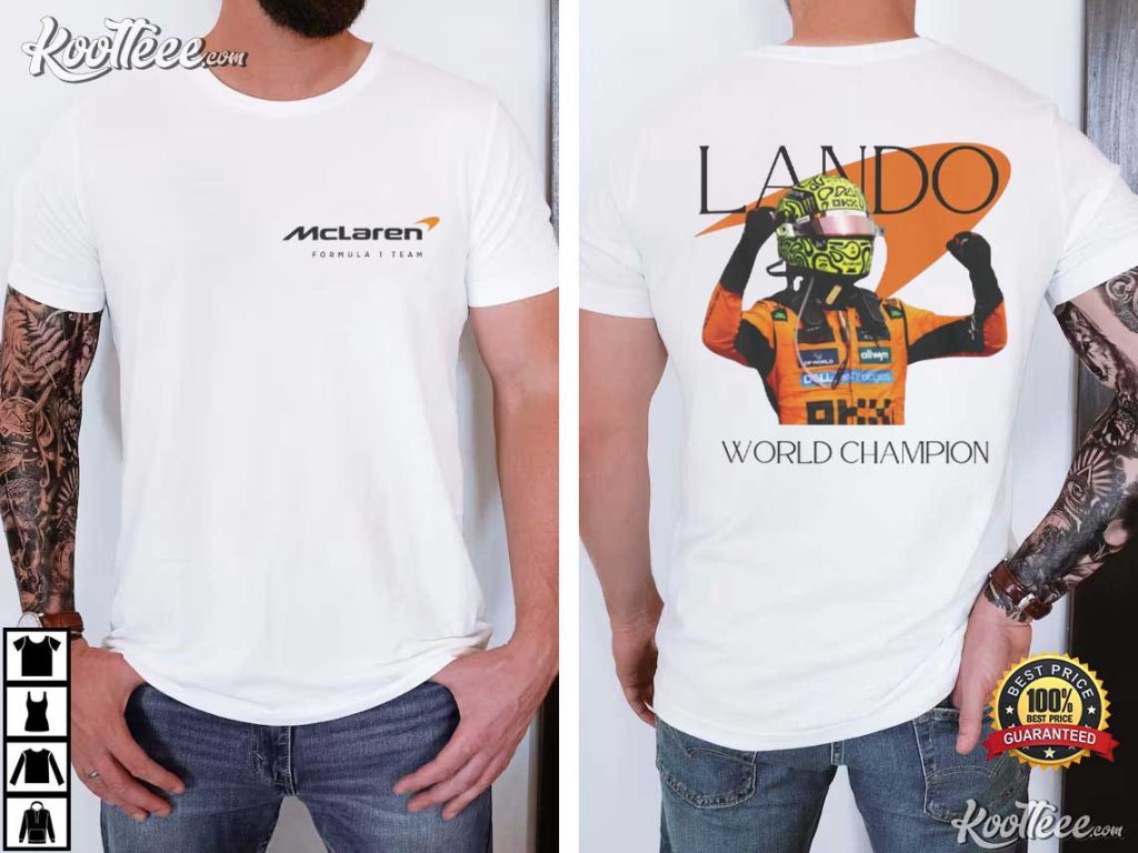 Lando Norris World Champion Formula 1 Fan Merch T-Shirt