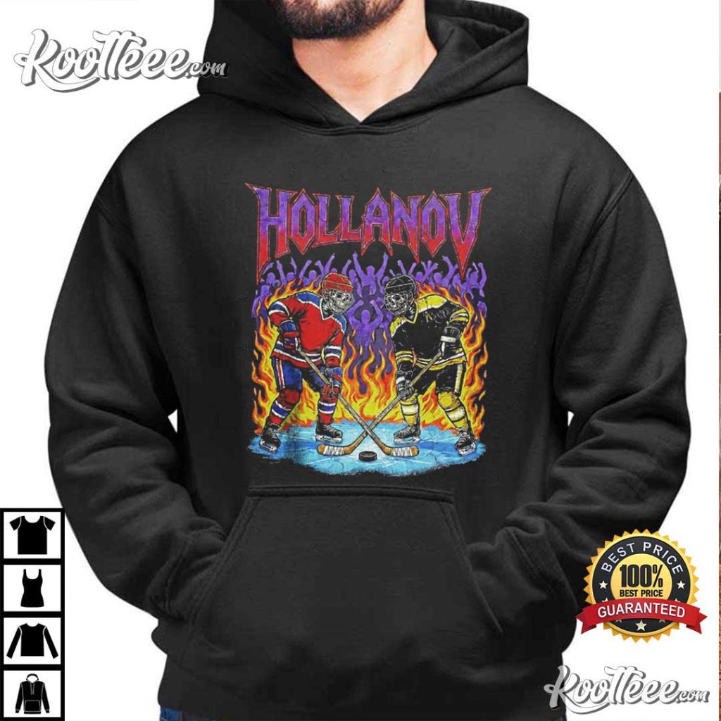 Heated Rivalry Hollanov Ice Hockey Skull Vintage T-Shirt