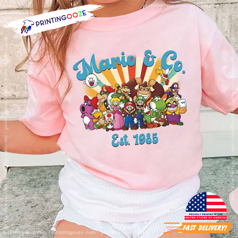 The Super Mario Bros Movie, Mario & Co Est 1985 Shirt - Unleash Your ...