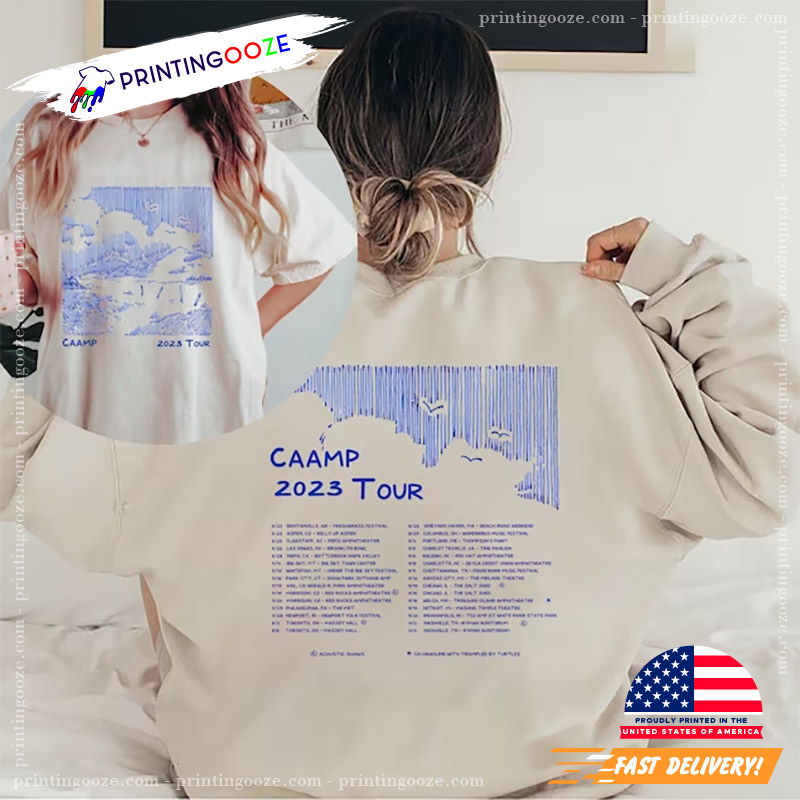 Caamp 2023 Tour Dates Shirt, Caamp Band 2 Sides Shirt - Unleash Your ...