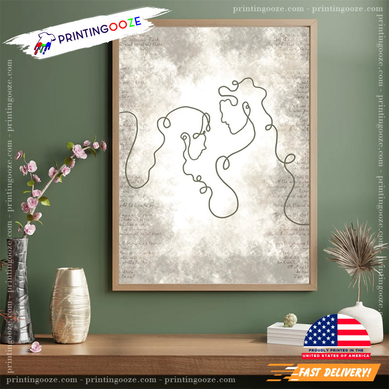 Invisible String Taylor Swift Line Art Poster - Unleash Your Creativity