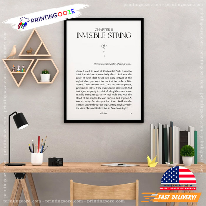 Invisible String Lyrics , Taylor Swift Folklore Lyrics Poster - Unleash ...