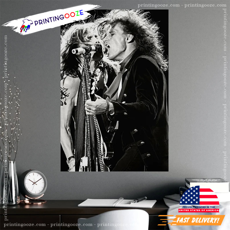 Aerosmith Band Retro 90s Rock & Roll Poster - Unleash Your Creativity