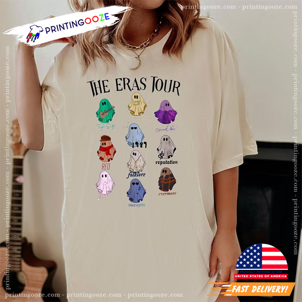 Taylor Ghost The Eras Tour Spooky Season Shirt - Unleash Your Creativity