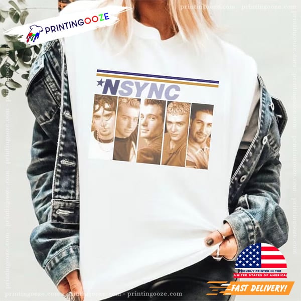 NSYNC 90s Members Graphic T-shirt - Unleash Your Creativity