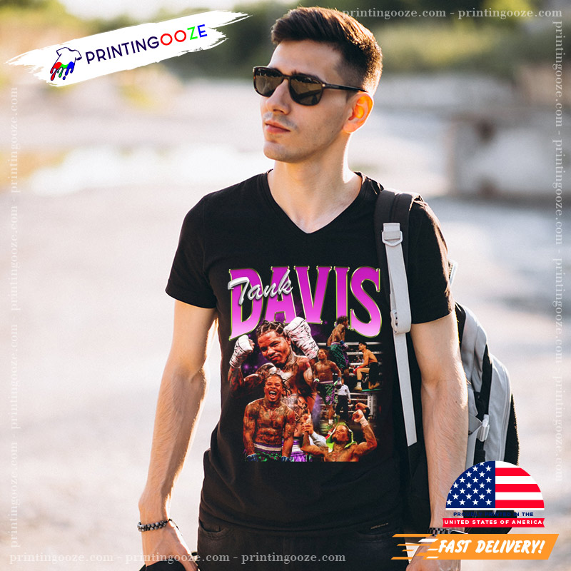 Tank Davis Boxrec Moment Collage Shirt - Unleash Your Creativity