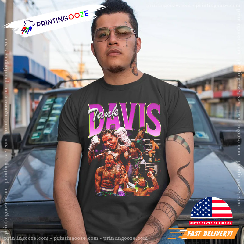 Tank Davis Boxrec Moment Collage Shirt - Unleash Your Creativity