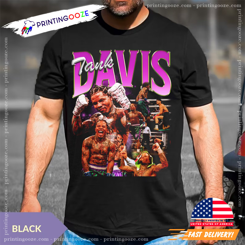 Tank Davis Boxrec Moment Collage Shirt - Unleash Your Creativity