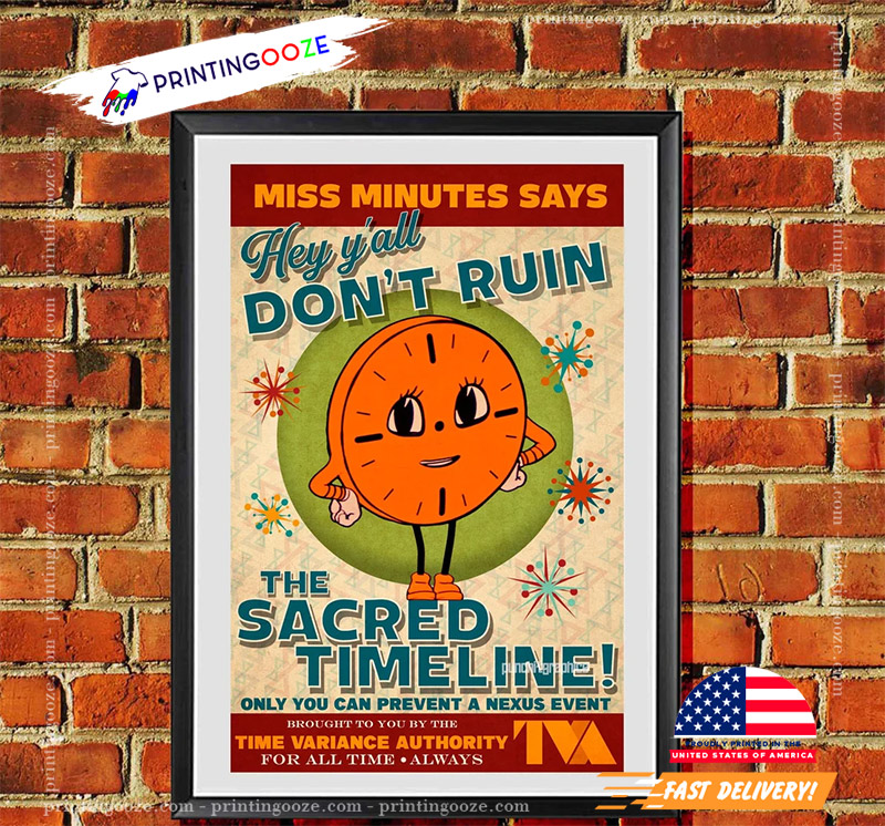 Loki TVA Don't Ruin The Sacred Timeline Poster - Unleash Your Creativity