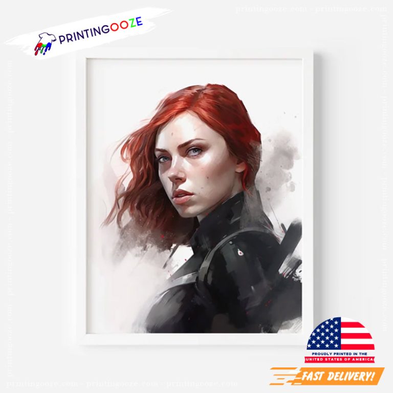 Natasha Romanova Marvel Watercolor Art Poster - Unleash Your Creativity
