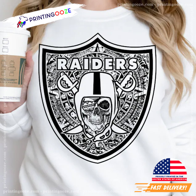 Las Vegas Raiders Logo Aztec Pirate Football T-Shirt - Unleash Your ...